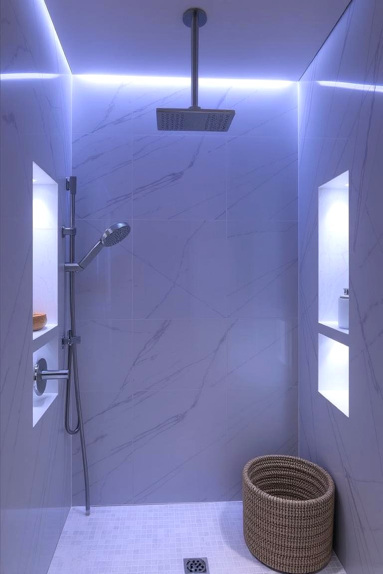 22 Shower Lighting Ideas for a Luxurious Bath Experience - Lost At E Minor