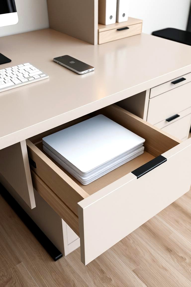 22 Creative Office Storage Ideas for Organized Workspaces - Lost At E Minor