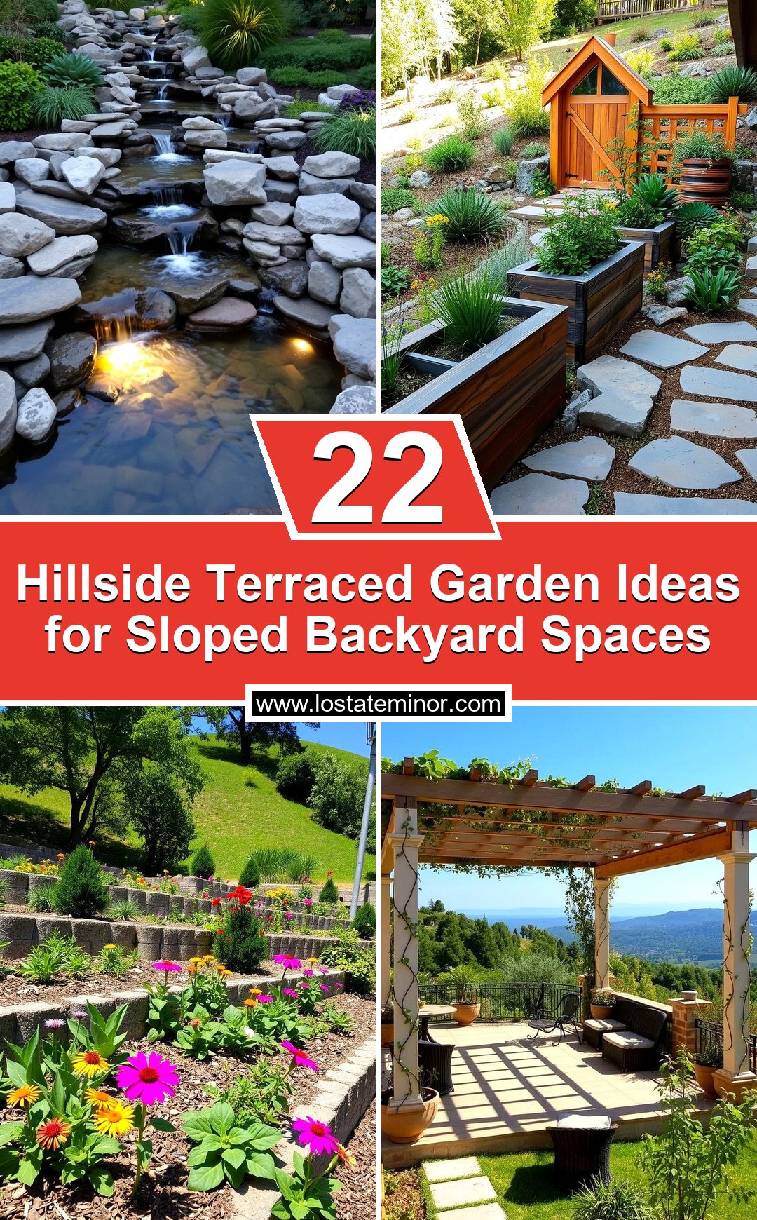 22 Hillside Terraced Garden Ideas for Sloped Backyard Spaces - Lost At ...
