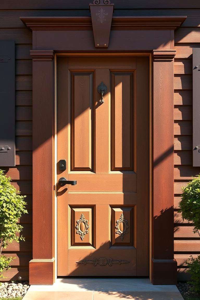 22 Warm Brown Front Door Color Ideas for a Welcoming Home - Lost At E Minor