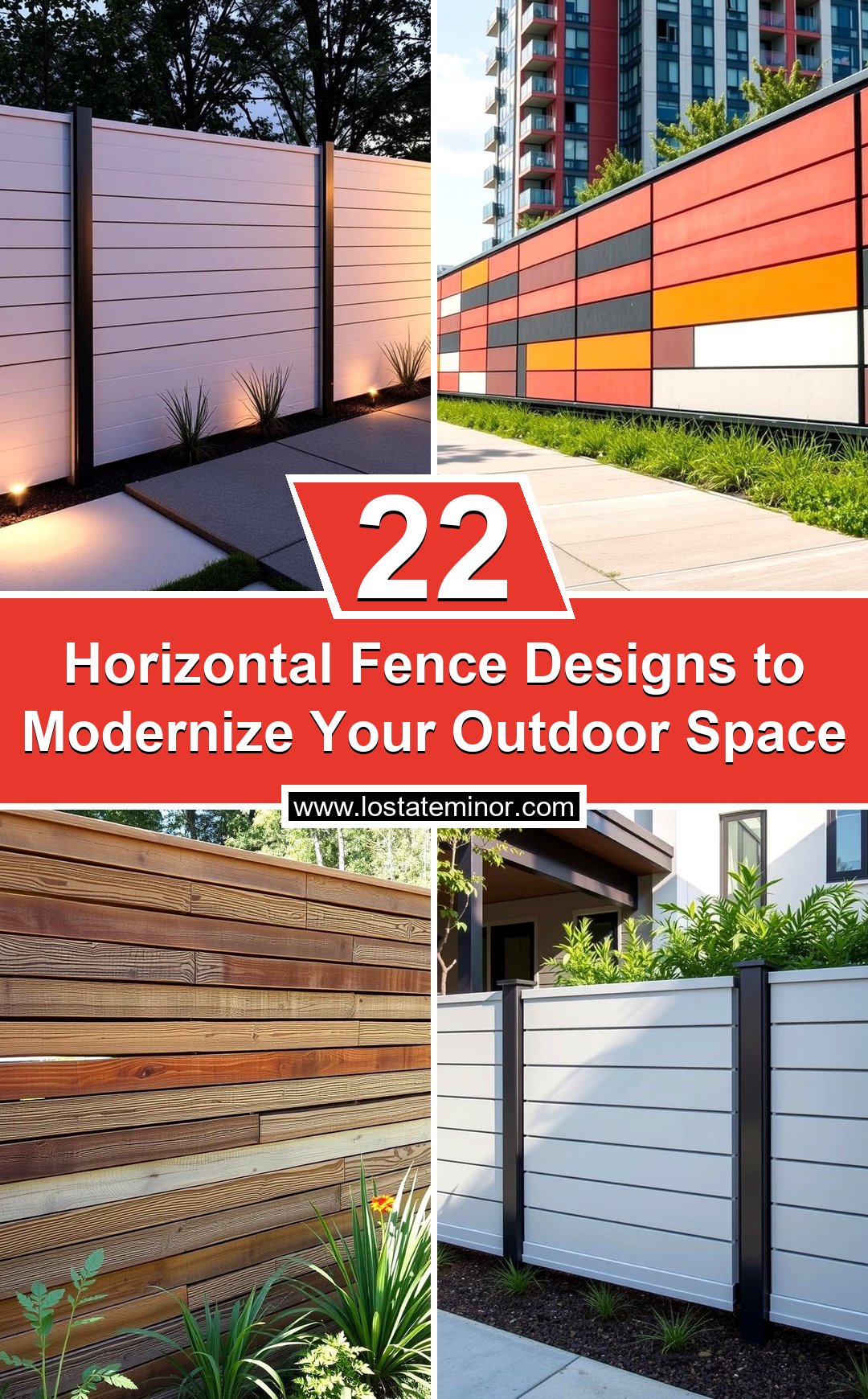 22 Horizontal Fence Designs to Modernize Your Outdoor Space - Lost At E ...