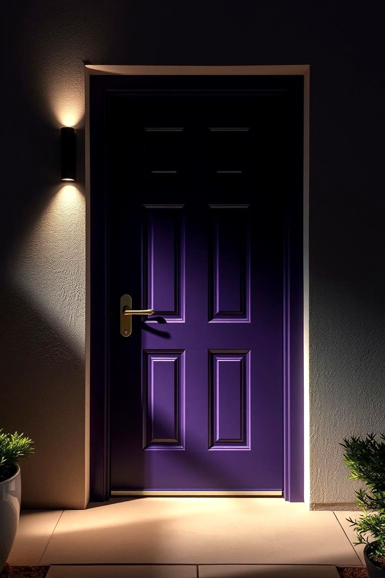 22 Dark Purple Front Door Ideas for a Striking Entry - Lost At E Minor