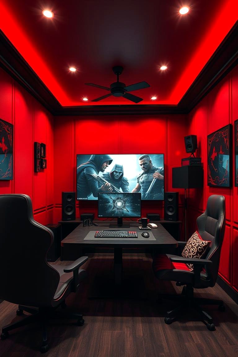 22 Red & Black Gaming Setup Ideas for Bold Gamers - Lost At E Minor