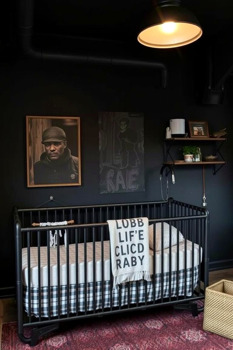 22 Black Nursery Ideas for Sophisticated & Calming Baby Rooms - Lost At ...
