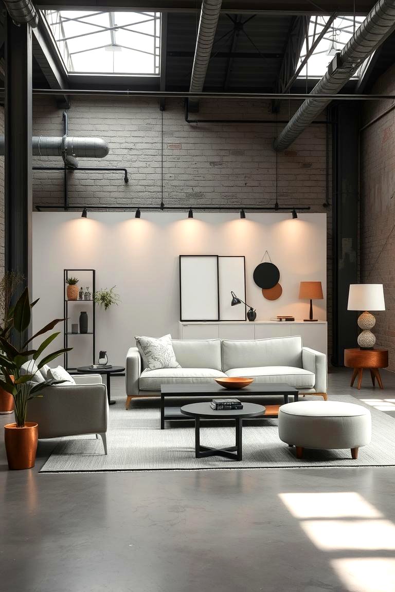 Industrial Living Room Designs with Exposed Structural Details - Lost ...
