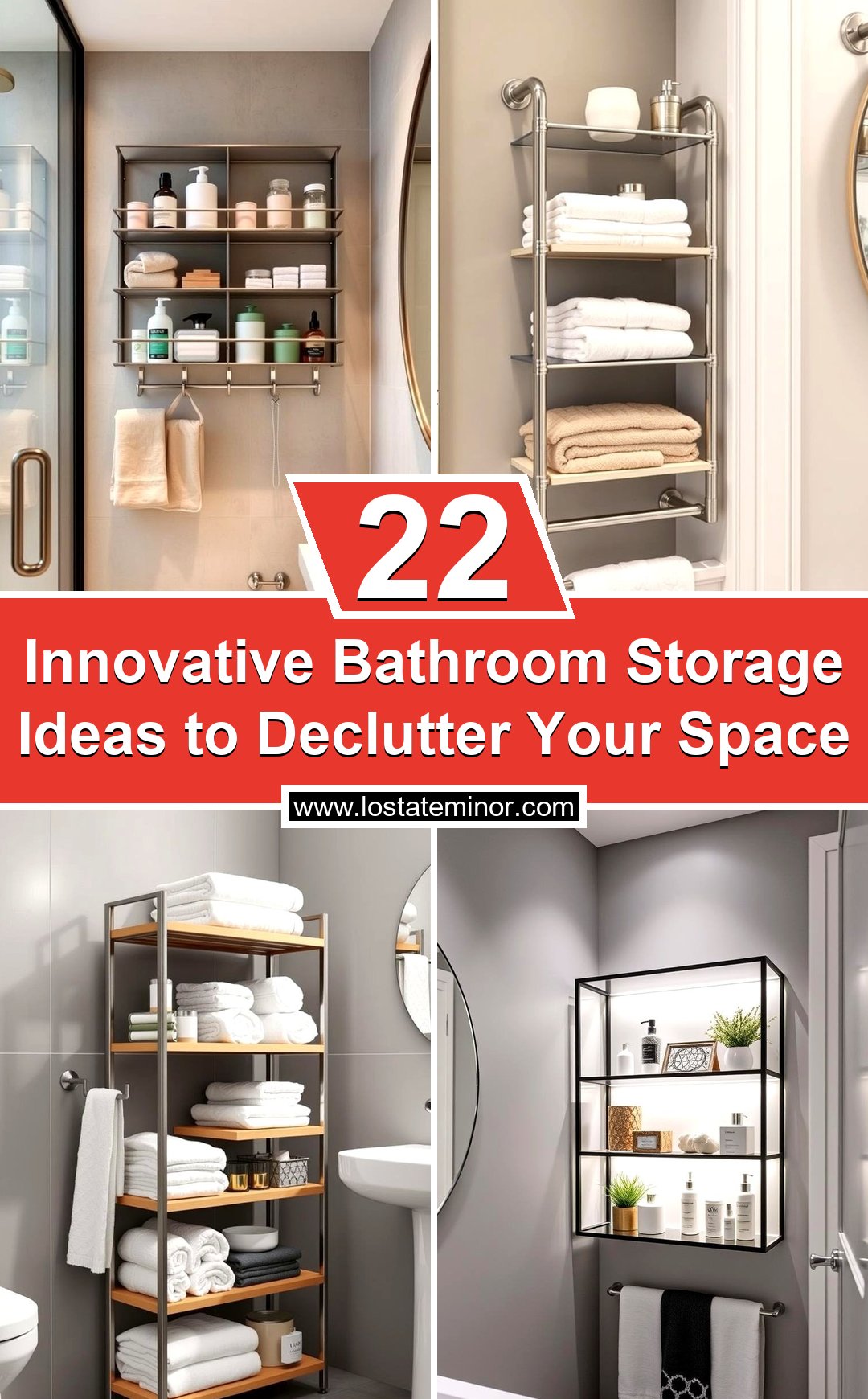 22 Innovative Bathroom Storage Ideas to Declutter Your Space - Lost At E Minor