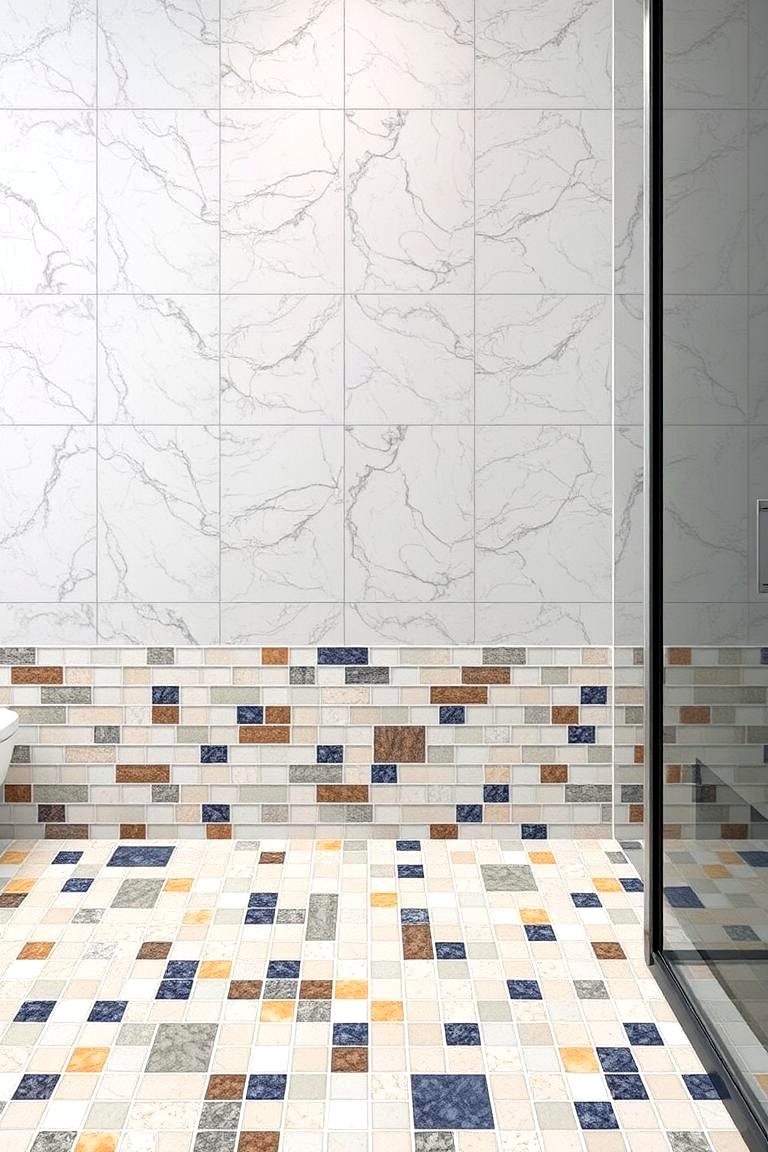 22 Bathroom Mosaic Floor Tile Ideas: Transform Your Space - Lost At E Minor