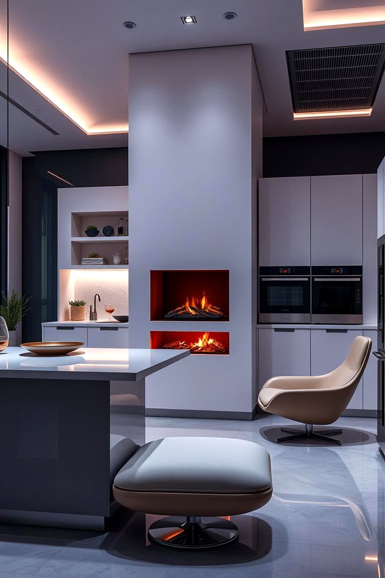 22 Cozy Kitchens With Fireplaces: Design Inspiration & Ideas - Lost At ...