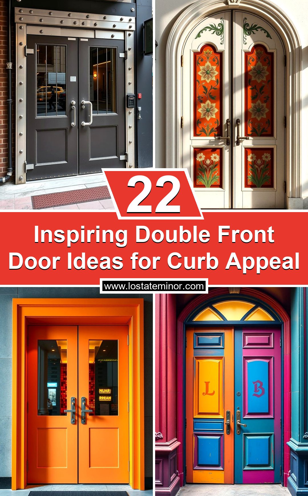 22 Inspiring Double Front Door Ideas for Curb Appeal - Lost At E Minor