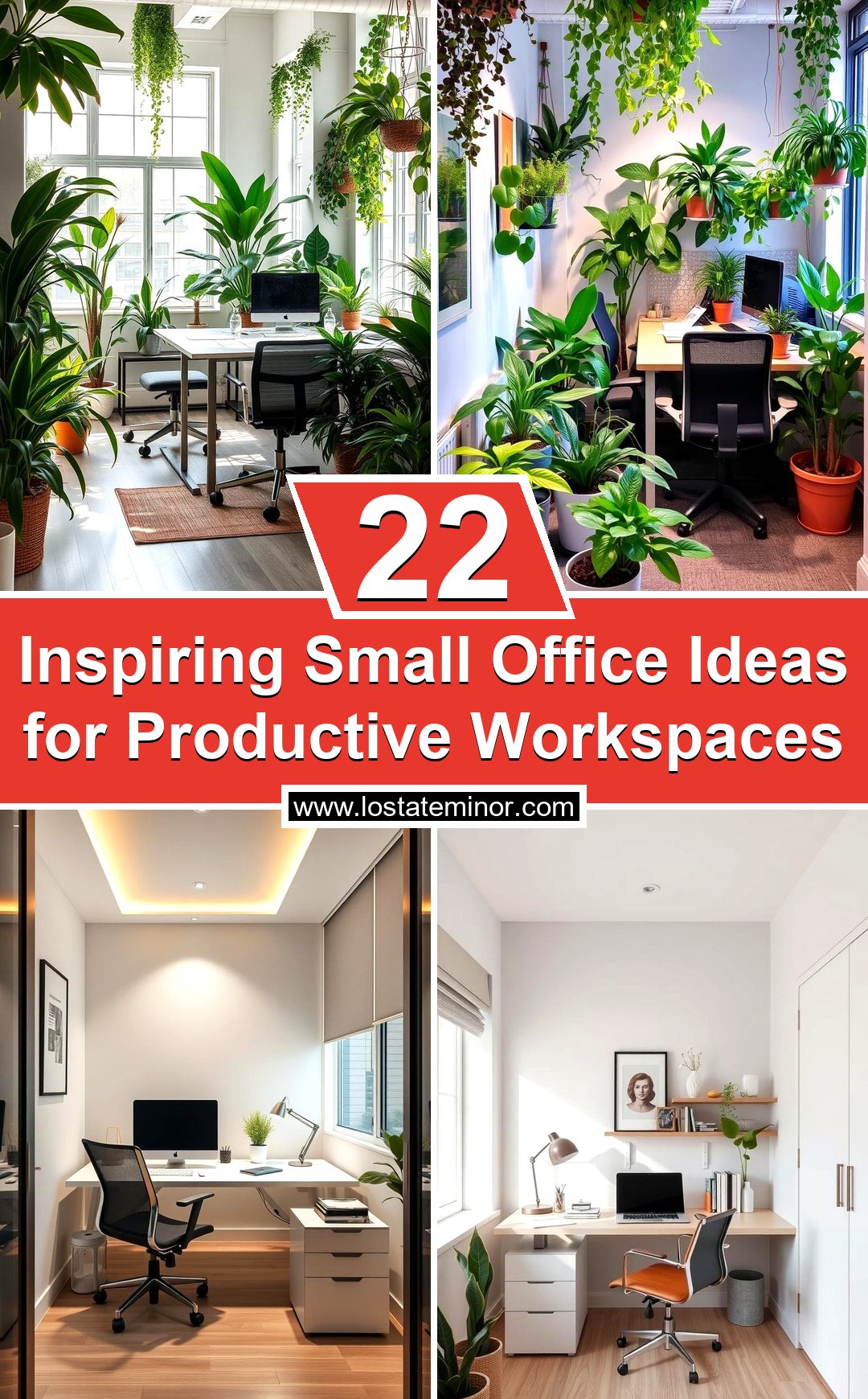 22 Inspiring Small Office Ideas for Productive Workspaces - Lost At E Minor