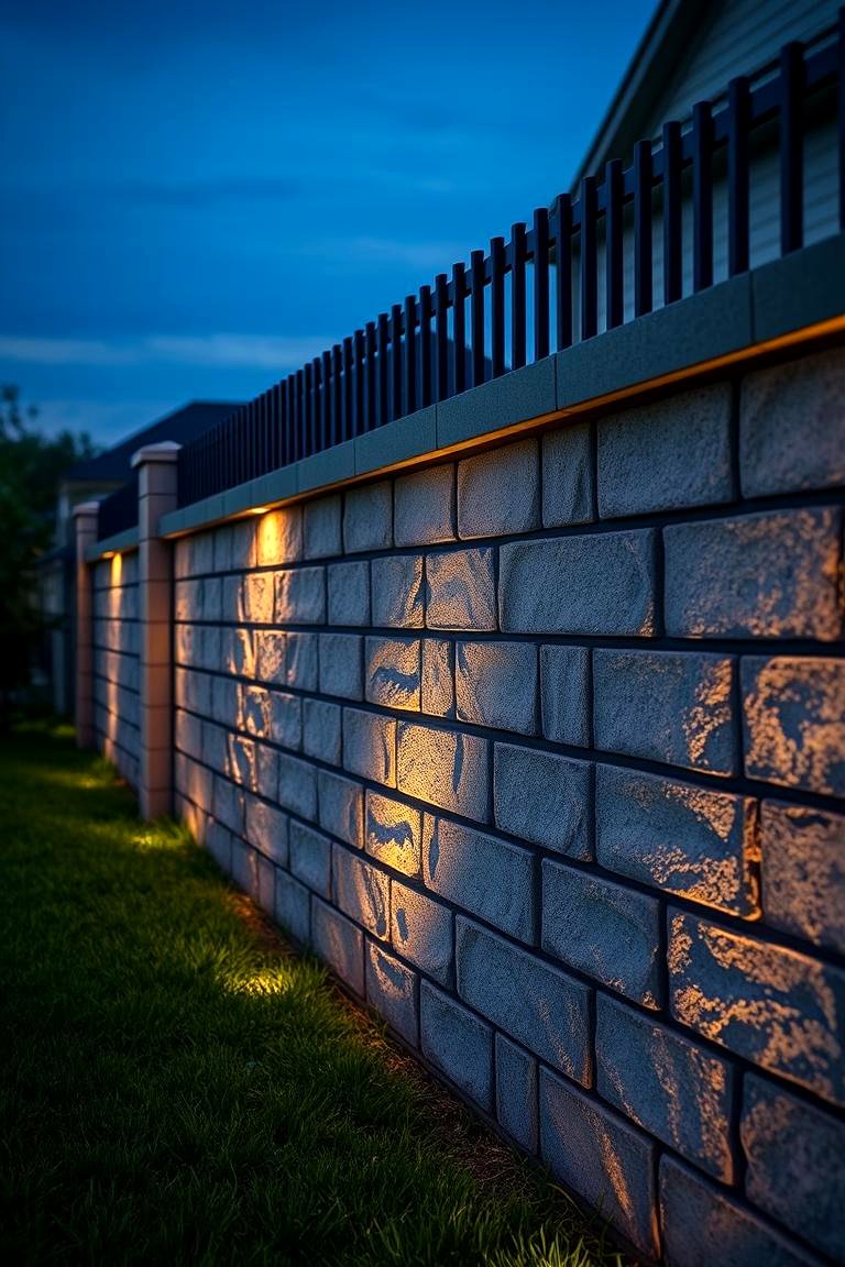 22 Cinder Block Fence Ideas for Durable Outdoor Design - Lost At E Minor