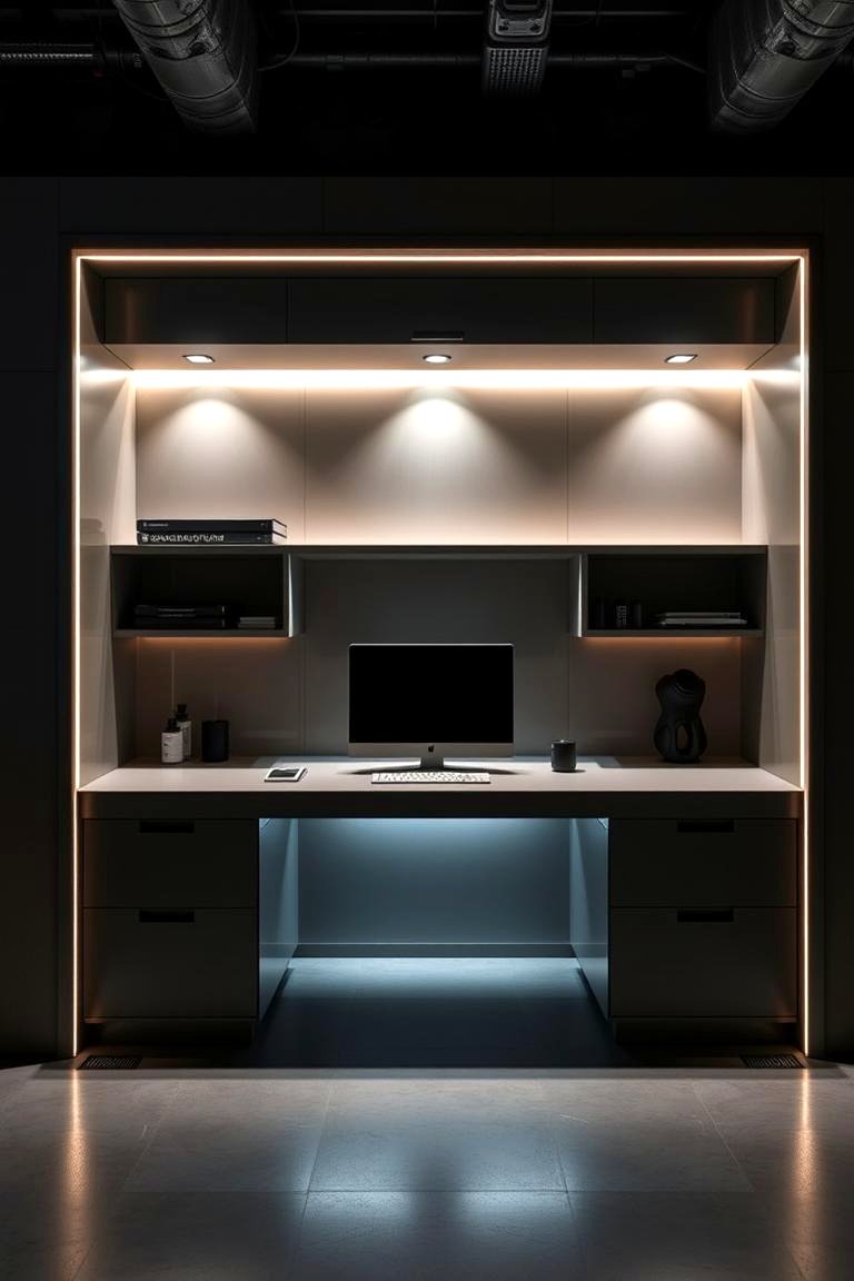 22 Space-Saving Built-In Desk Ideas for Modern Homes - Lost At E Minor