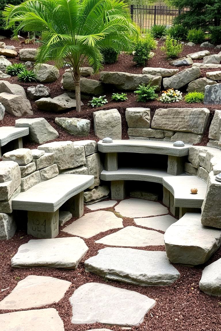 22 Beautiful Stone Garden Landscaping Ideas for Natural Charm - Lost At ...