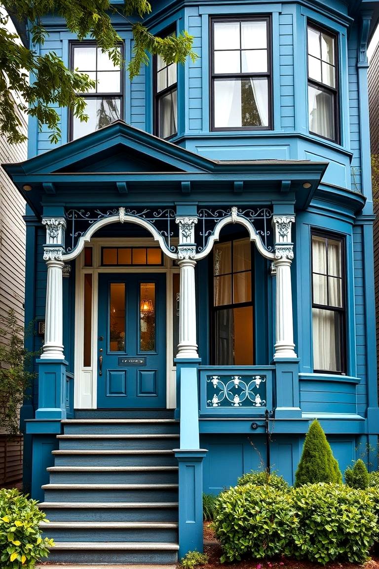22 Blue Victorian House Color Inspiration Ideas - Lost At E Minor