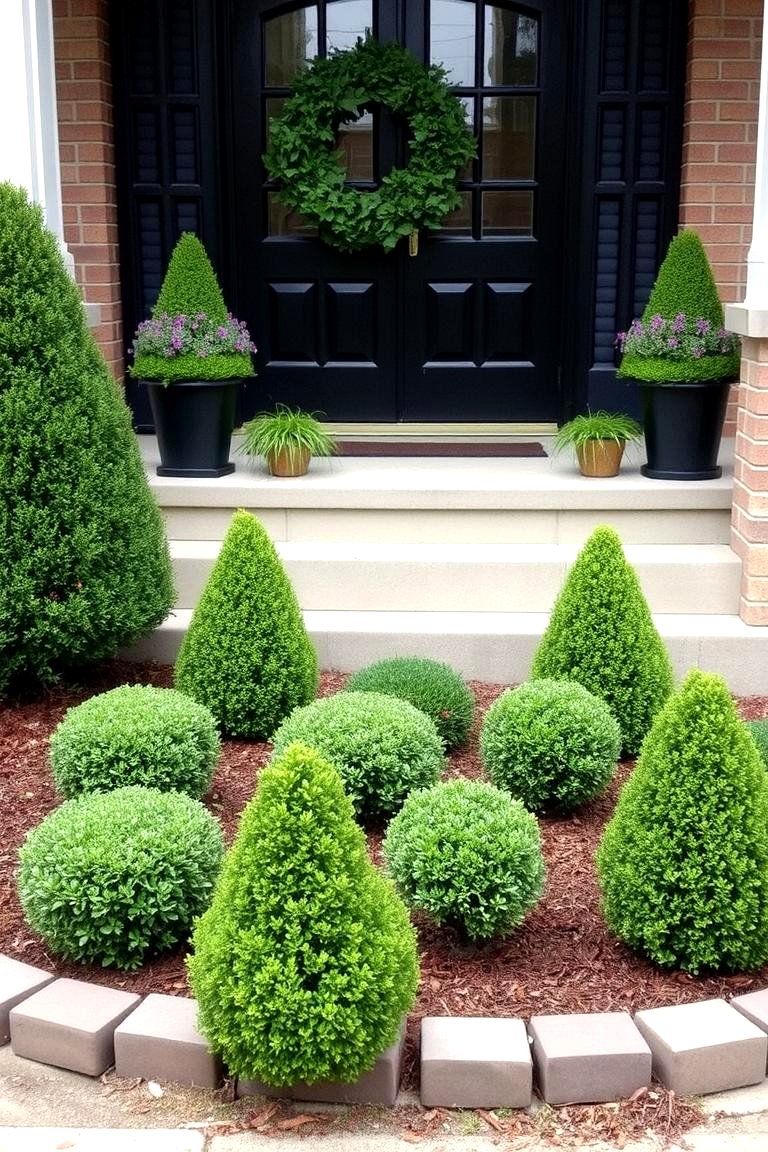 22 Elegant Front Yard Boxwood Designs for Timeless Curb Appeal - Lost ...