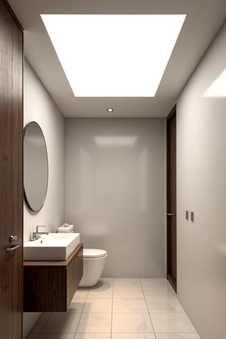 22 Small Bathroom Lighting Solutions for Bright, Airy Spaces - Lost At ...