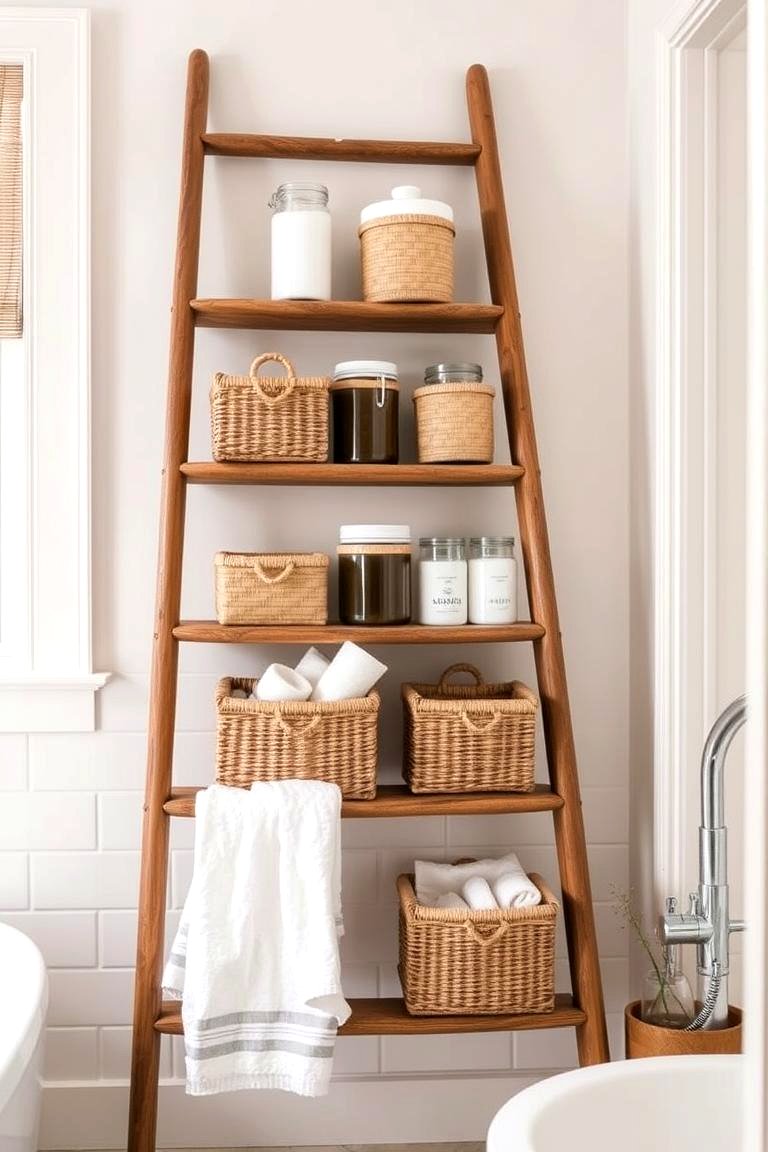22 Creative Ladder Storage Solutions for Organized Spaces - Lost At E Minor