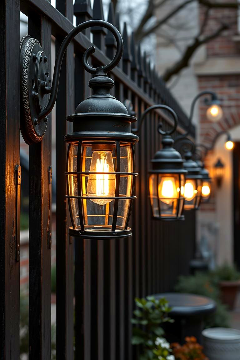 22 Fence Lighting Ideas to Illuminate Your Yard Stylishly - Lost At E Minor