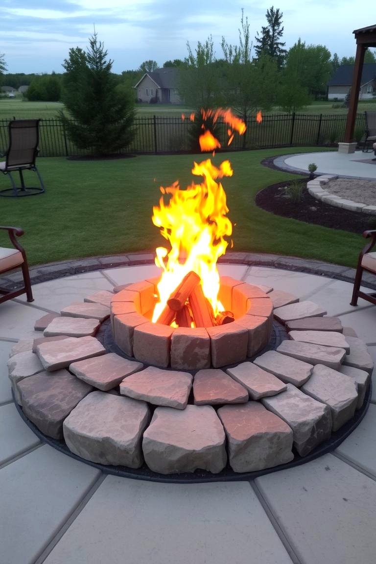 22 Stunning Rock Fire Pit Ideas for Outdoor Gatherings - Lost At E Minor