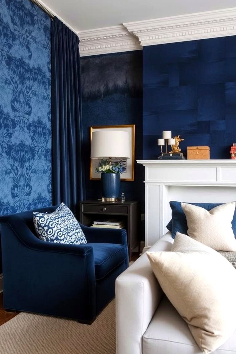 22 Navy Living Room Ideas for Deep, Cozy, and Stylish Spaces - Lost At ...