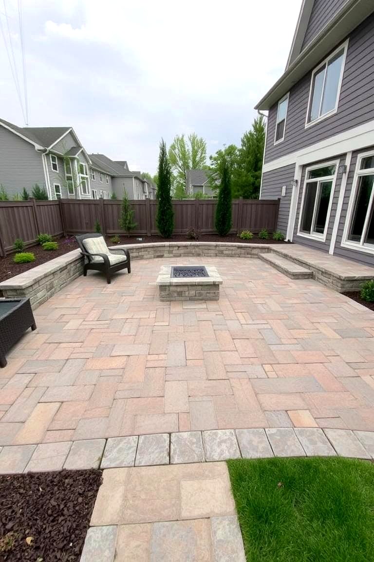 22 Concrete Patio Fire Pit Ideas for Cozy Outdoor Gatherings - Lost At ...