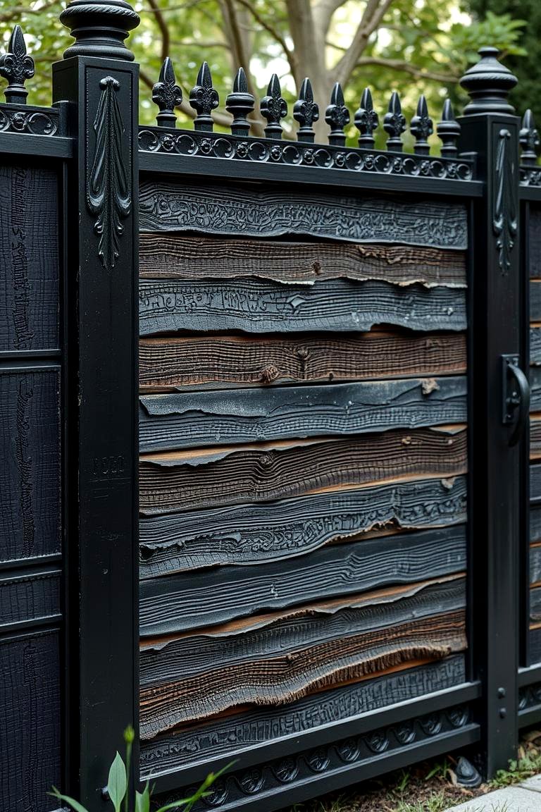 22 Striking Black Fence Designs for Outdoor Spaces - Lost At E Minor