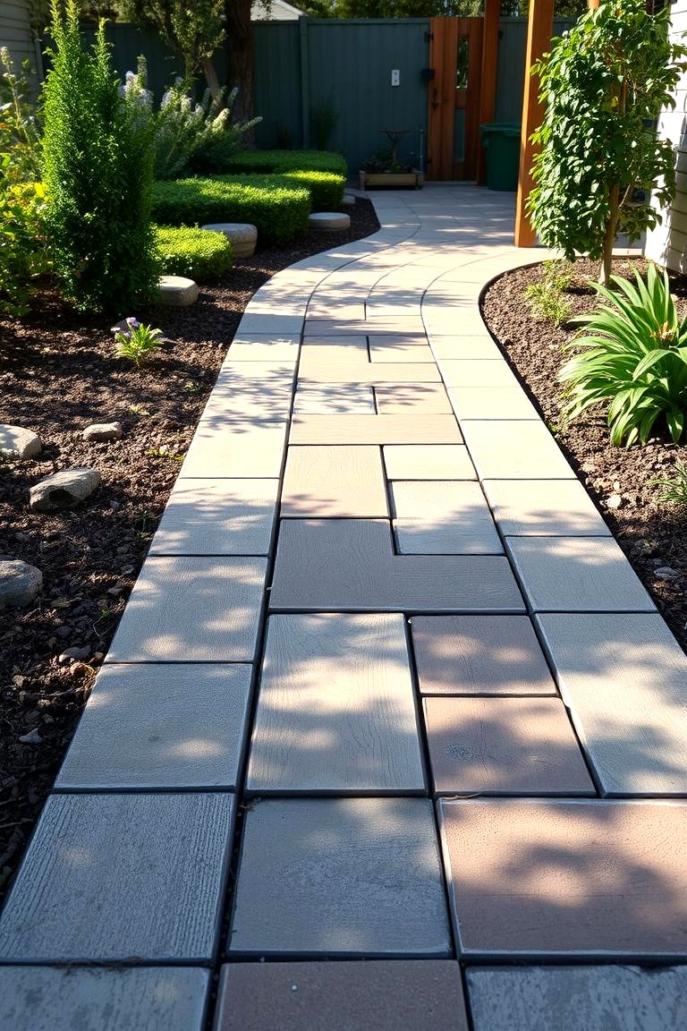 22 Composite Walkway Designs: Low-Maintenance Garden Paths - Lost At E ...