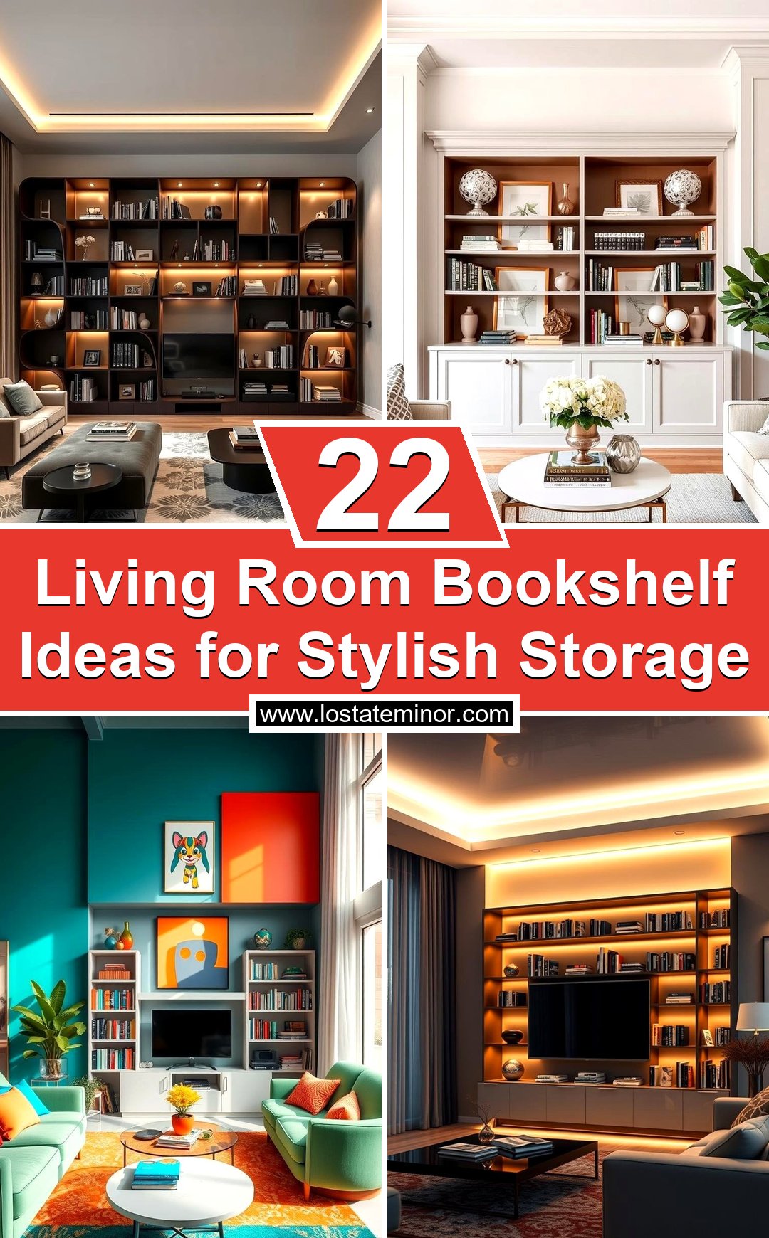 22 Living Room Bookshelf Ideas for Stylish Storage - Lost At E Minor
