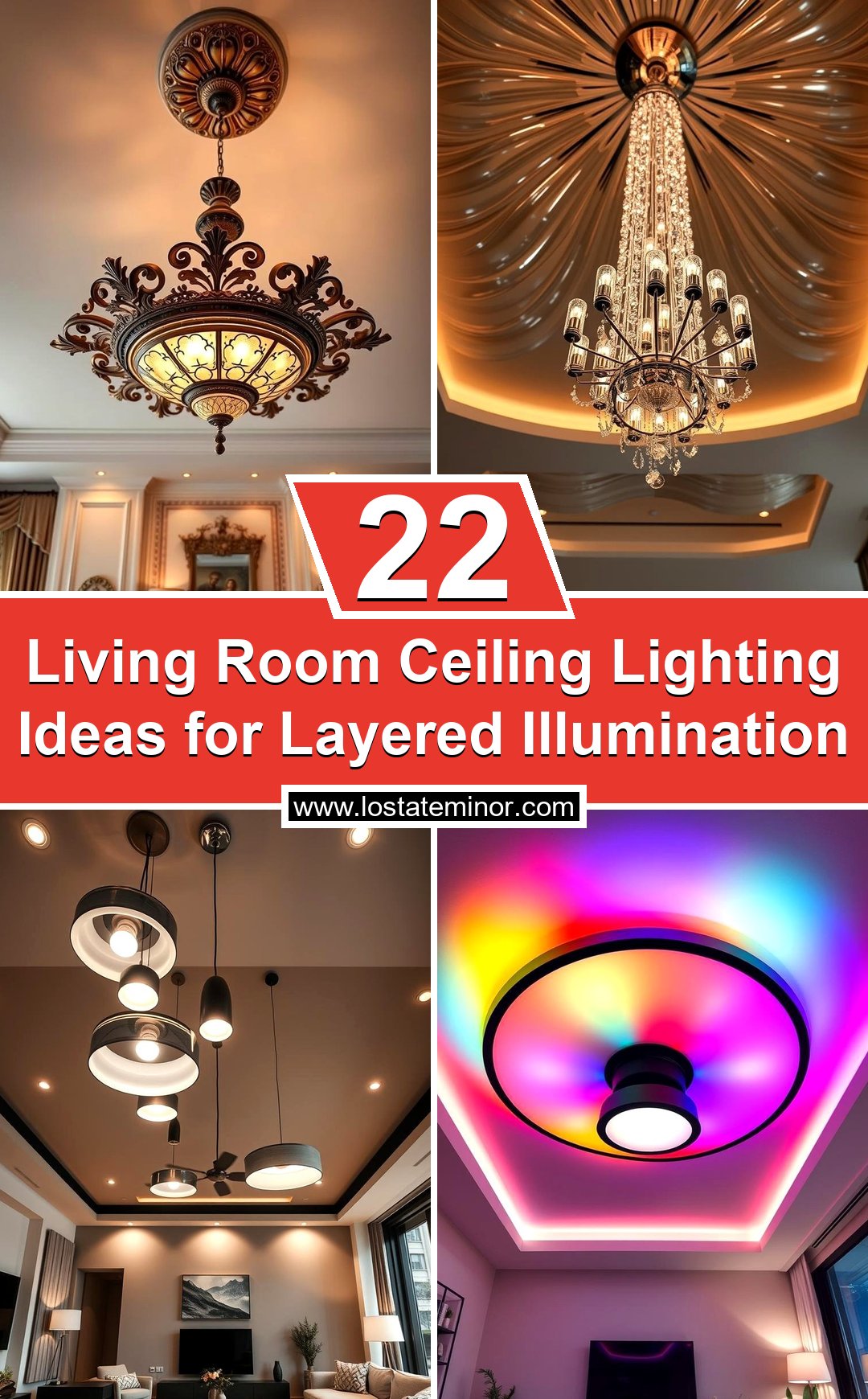 22 Living Room Ceiling Lighting Ideas for Layered Illumination - Lost At E Minor
