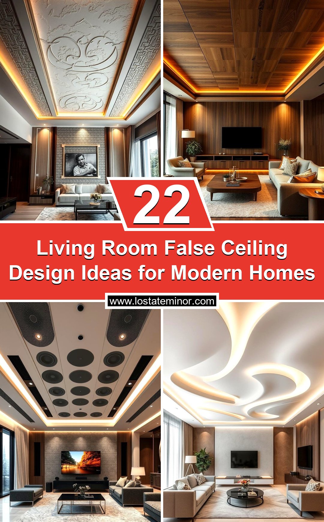 22 Living Room False Ceiling Design Ideas for Modern Homes - Lost At E ...