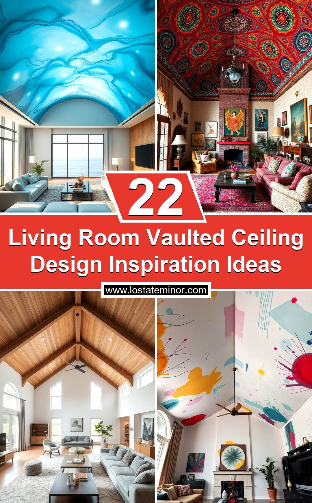 22 Living Room Vaulted Ceiling Design Inspiration Ideas - Lost At E Minor