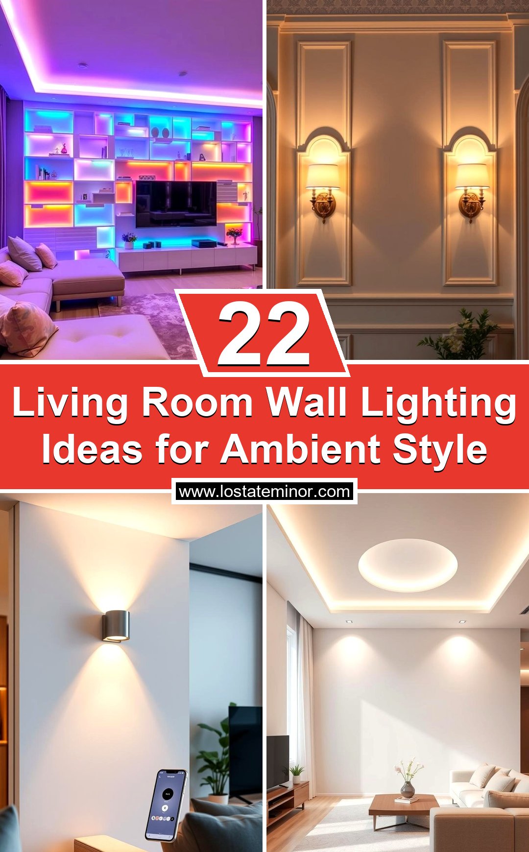 22 Living Room Wall Lighting Ideas for Ambient Style - Lost At E Minor