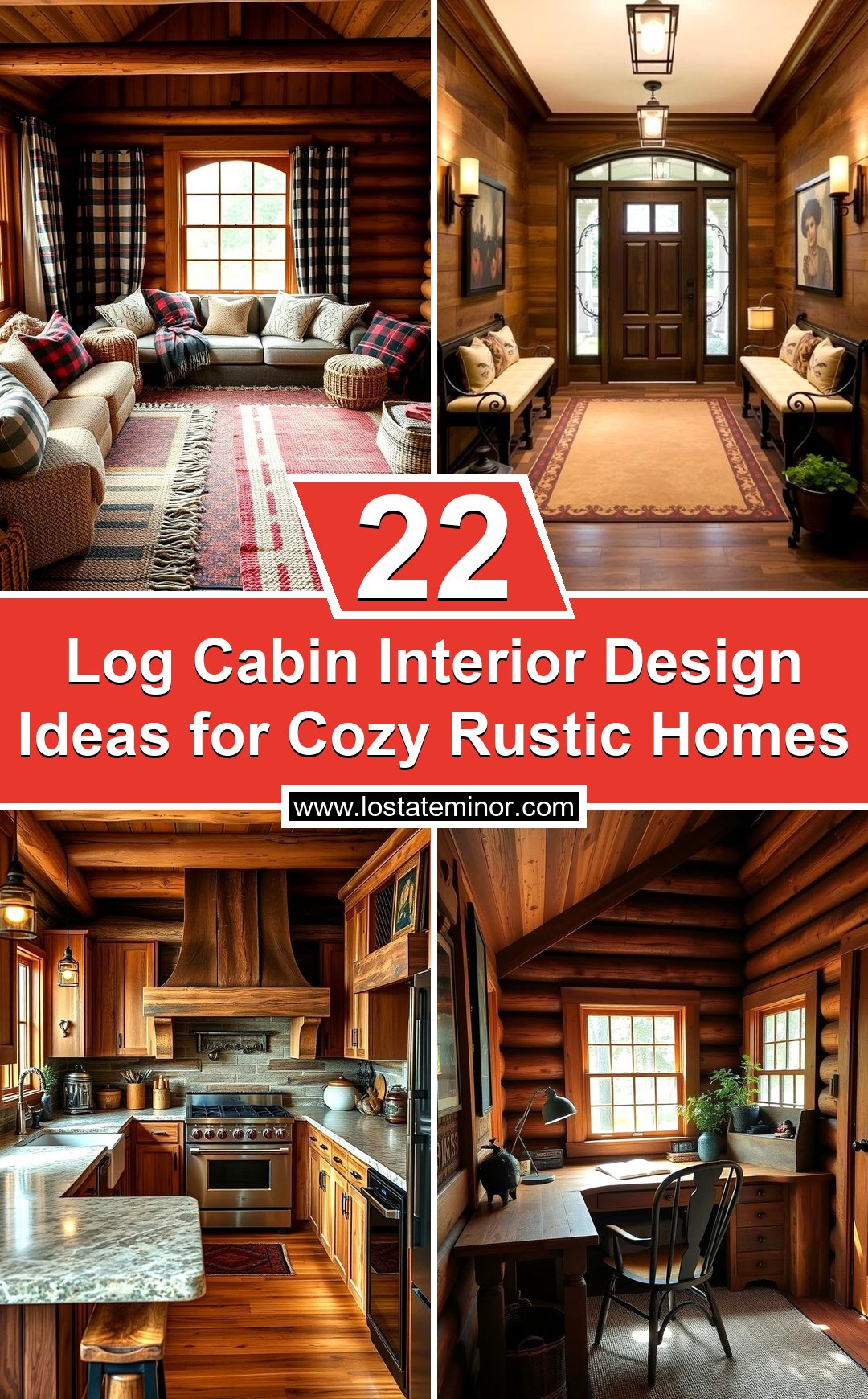 22 Log Cabin Interior Design Ideas for Cozy Rustic Homes - Lost At E Minor