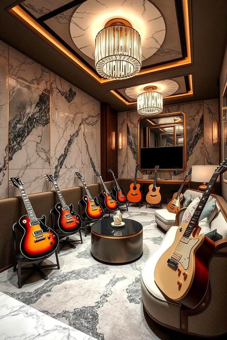 22 Music-Inspired Guitar Room Design Concepts - Lost At E Minor