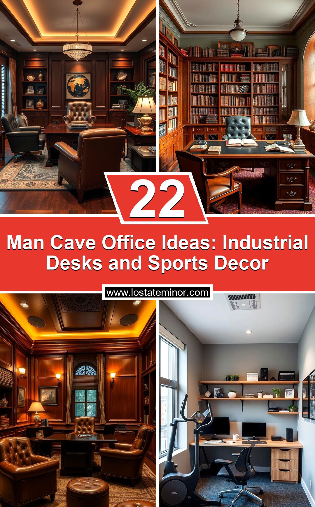 22 Man Cave Office Ideas: Industrial Desks & Sports Decor - Lost At E Minor