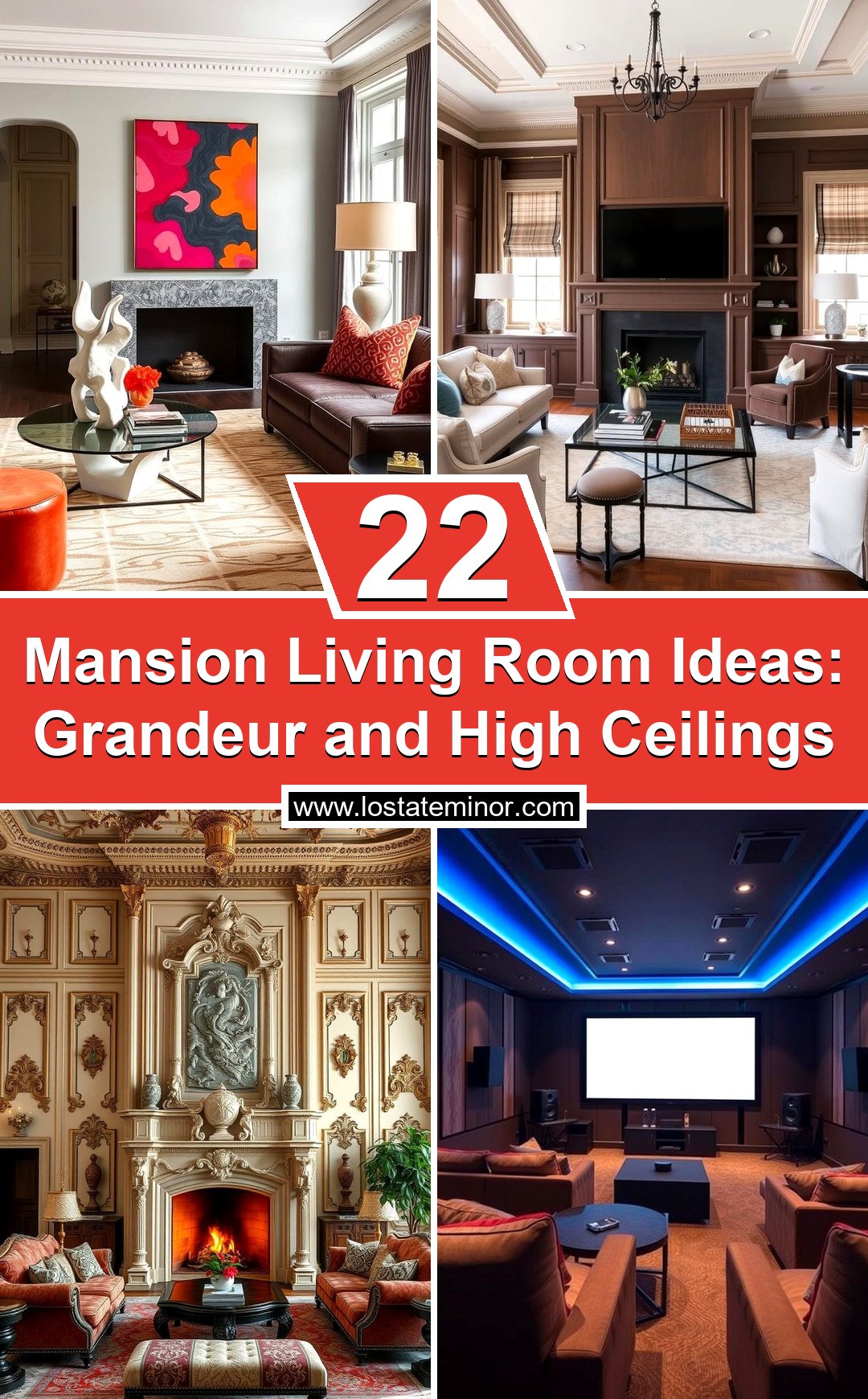22 Mansion Living Room Ideas: Grandeur & High Ceilings - Lost At E Minor