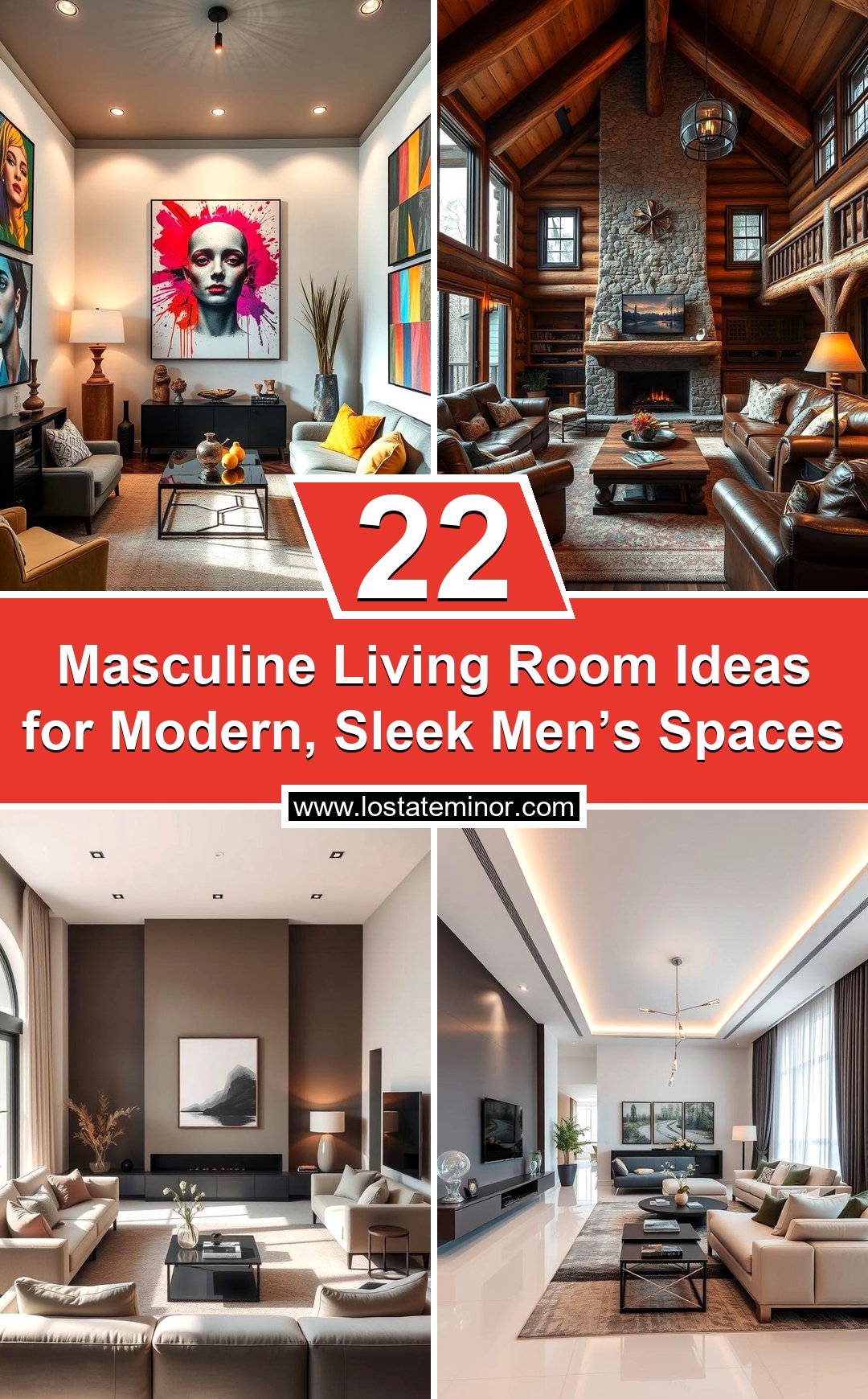 22 Masculine Living Room Ideas for Modern, Sleek Men's Spaces - Lost At ...
