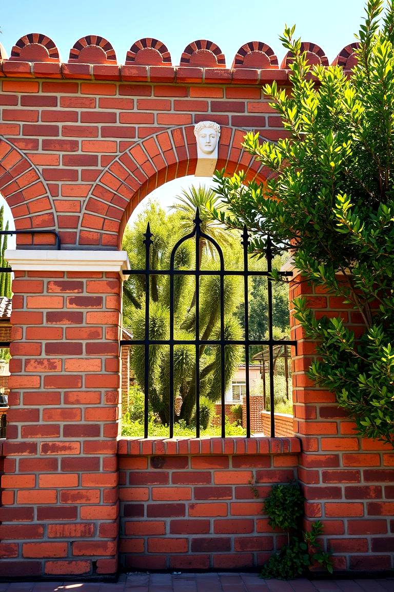 22 Classic Front Yard Brick Fence Ideas for Privacy & Elegance - Lost ...