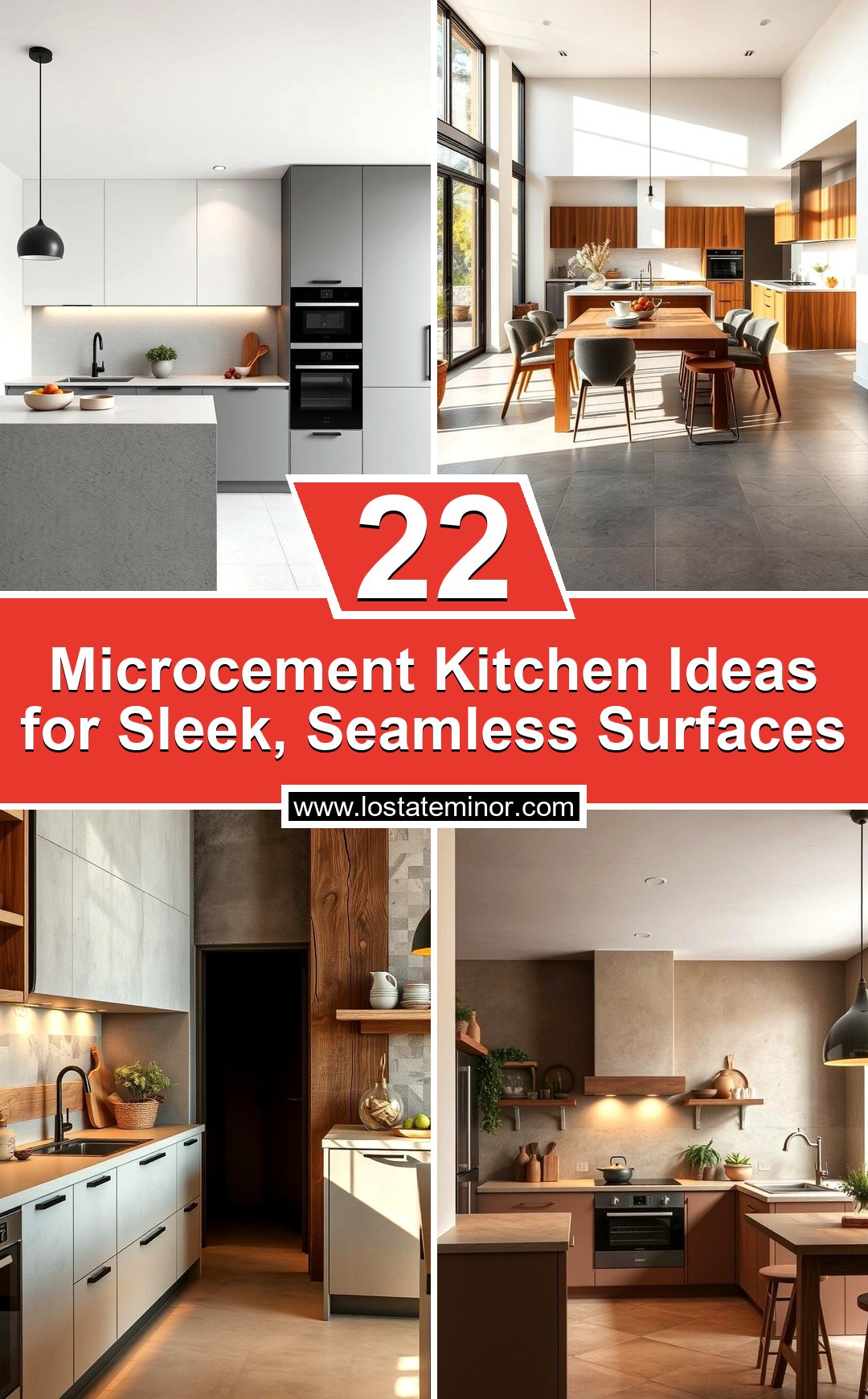 22 Microcement Kitchen Ideas for Sleek, Seamless Surfaces - Lost At E Minor