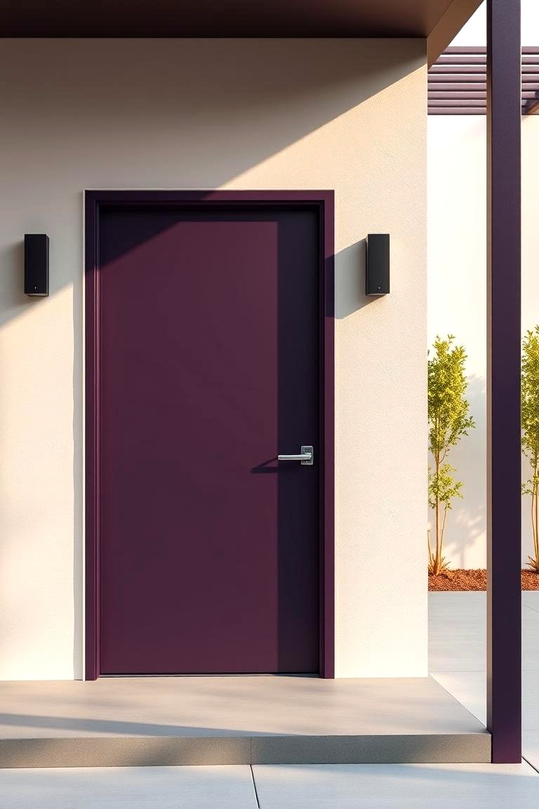 22 Dark Purple Front Door Ideas for a Striking Entry - Lost At E Minor