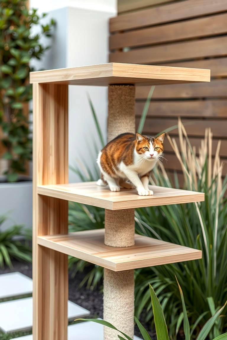 22 Outdoor Cat Tree Ideas for Feline Adventures - Lost At E Minor
