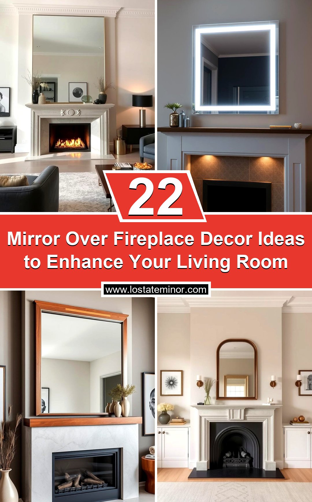 22 Mirror Over Fireplace Decor Ideas to Enhance Your Living Room - Lost ...