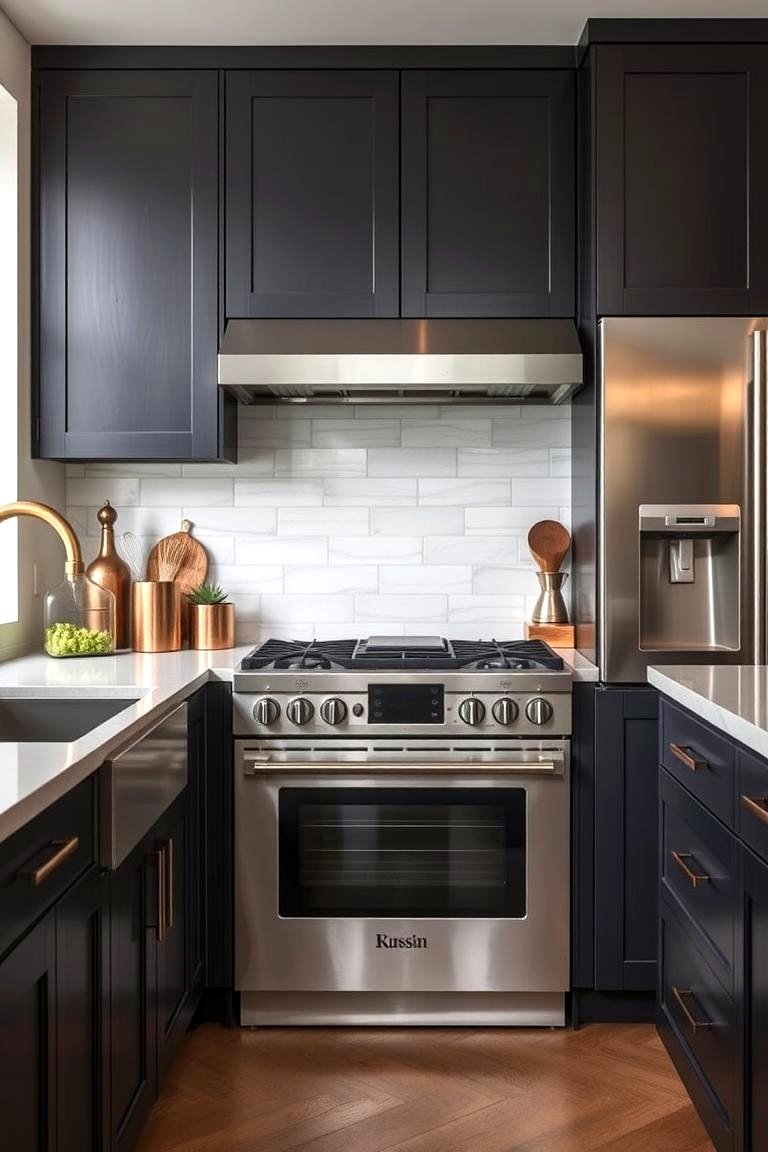 22 Dark Kitchen Ideas for a Modern Culinary Space - Lost At E Minor