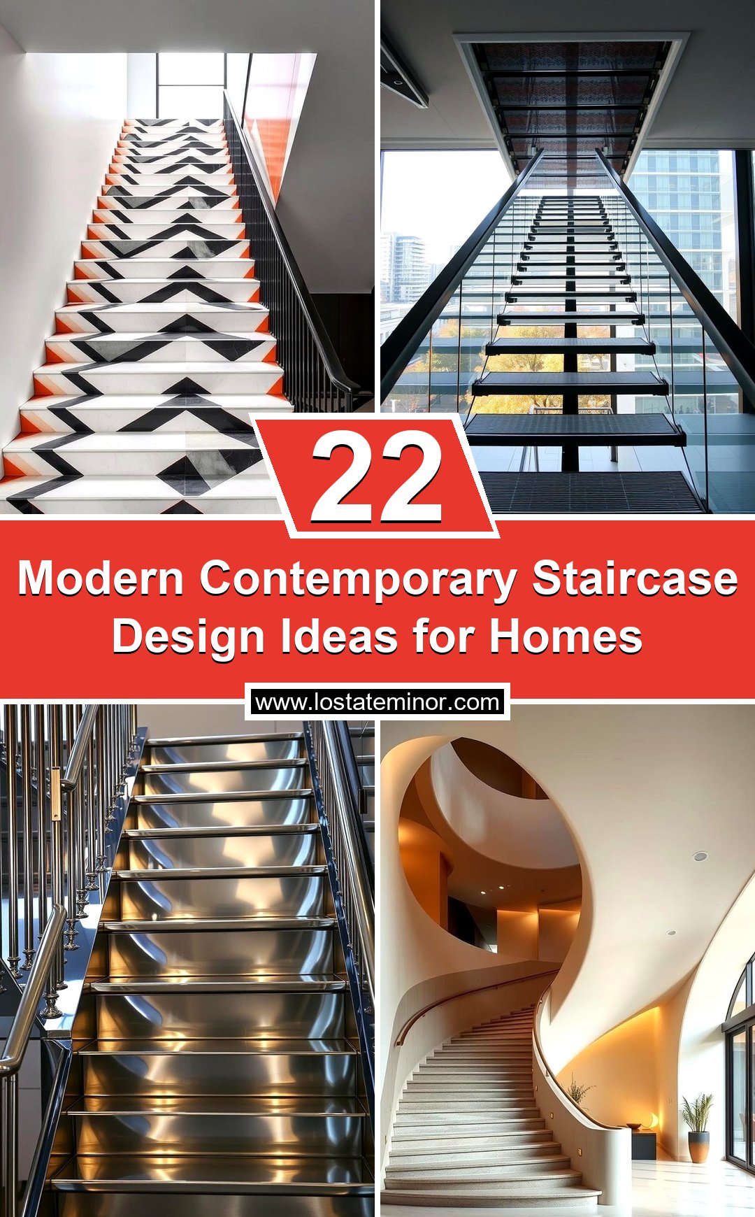 22 Modern Contemporary Staircase Design Ideas for Homes - Lost At E Minor