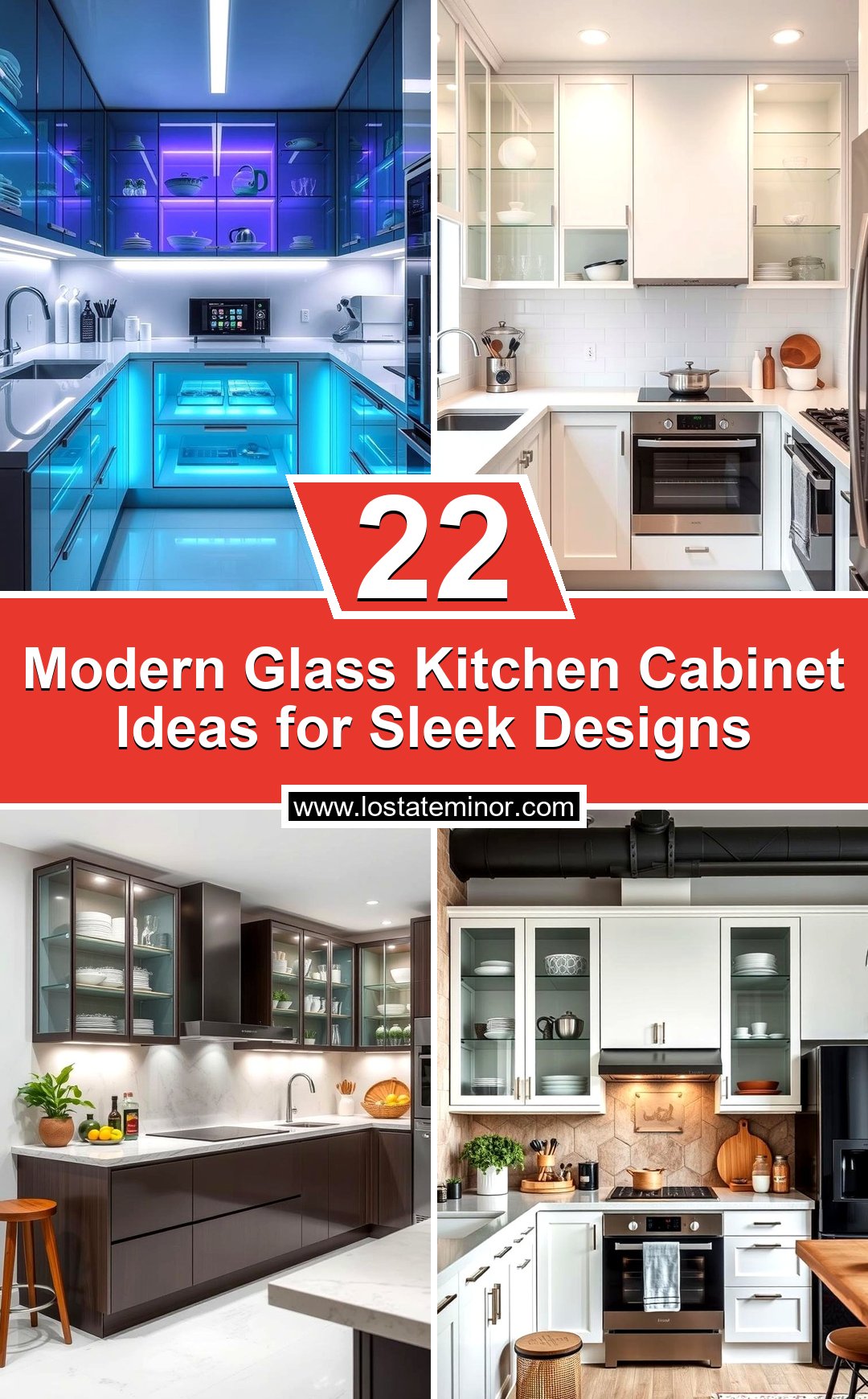 22 Modern Glass Kitchen Cabinet Ideas for Sleek Designs - Lost At E Minor