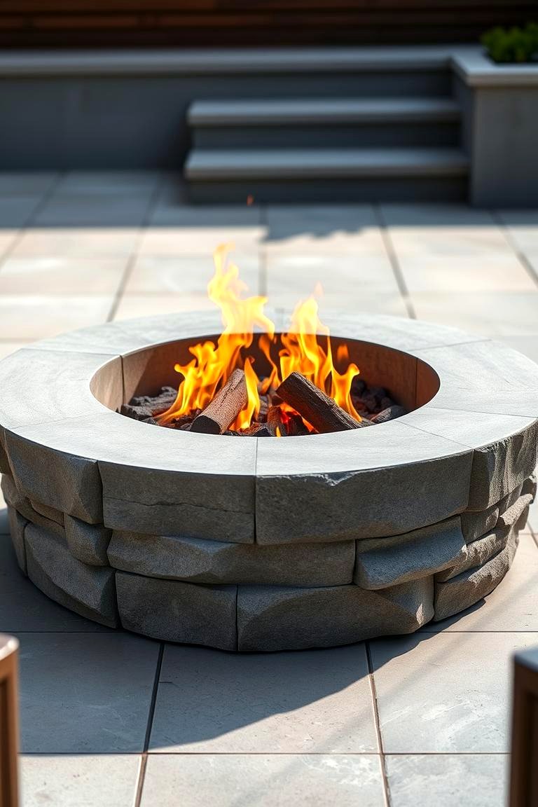 22 Stone Fire Pit Ideas for Cozy Outdoor Gatherings - Lost At E Minor