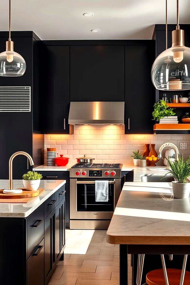 22 Dark Kitchen Ideas for a Modern Culinary Space - Lost At E Minor