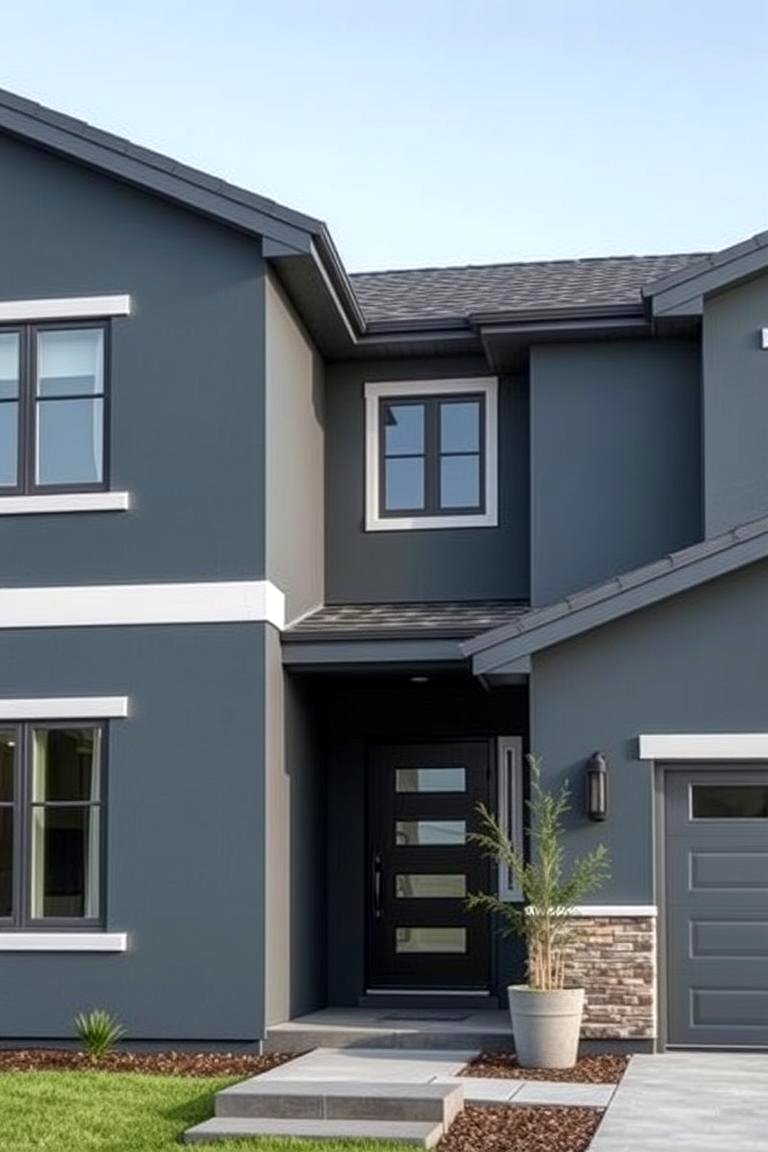 22 Blue Exterior House Paint Ideas for Curb Appeal - Lost At E Minor