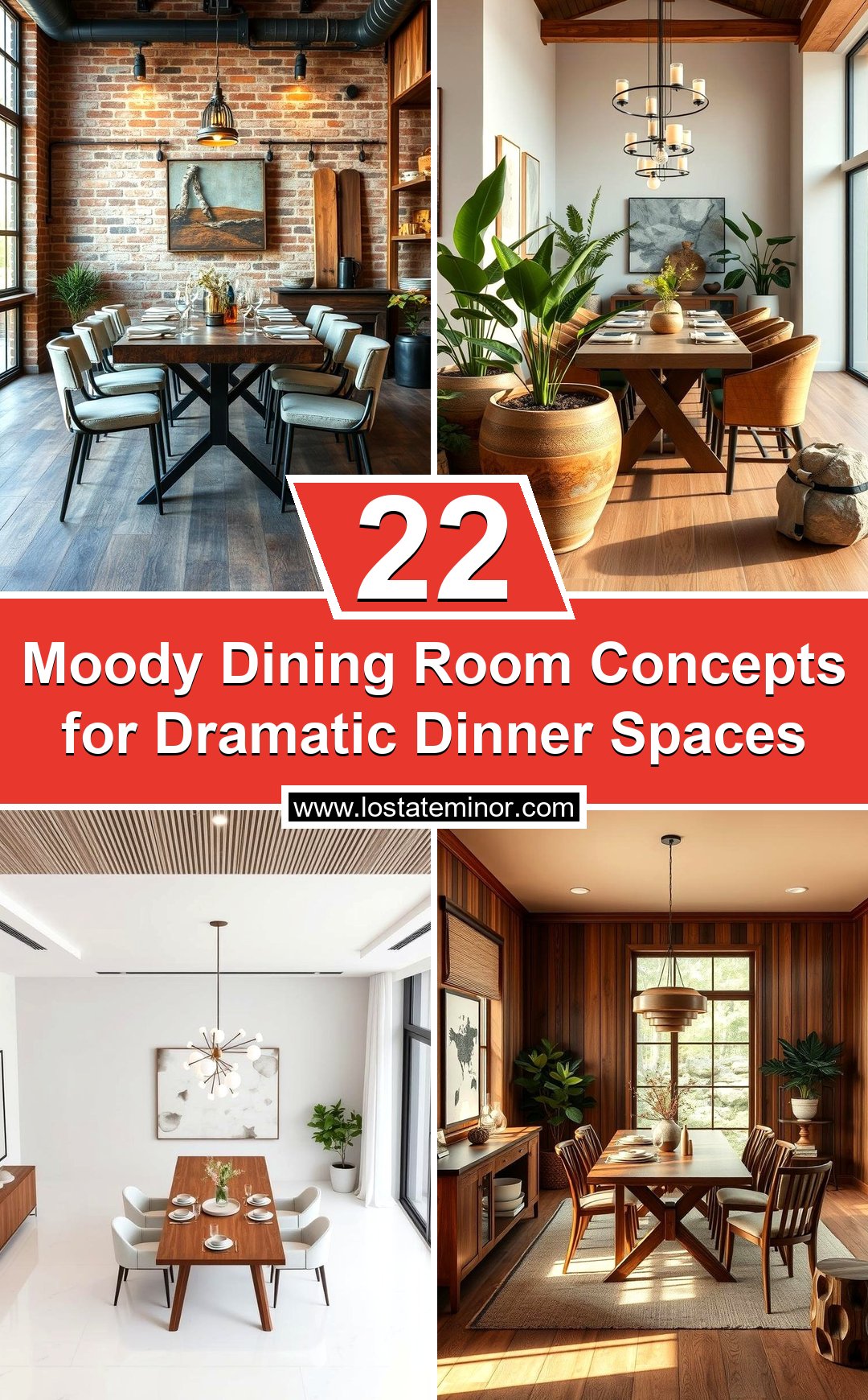 22 Moody Dining Room Concepts for Dramatic Dinner Spaces - Lost At E Minor