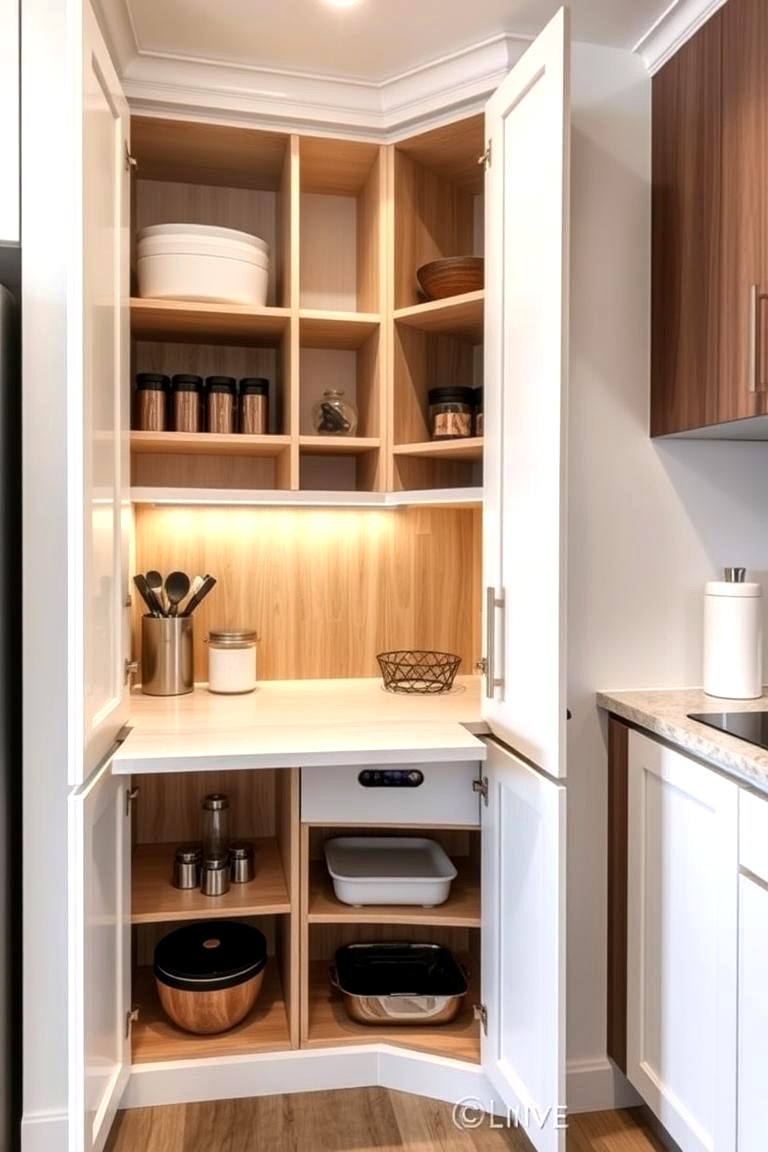 22 Functional Corner Cabinet Ideas for Smart Kitchen Storage - Lost At ...